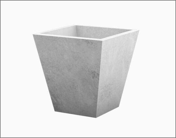 สี่เหลี่ยมคางหมูเตี้ย SHORT TRAPEZOID : กระถางปูน กระถางหินขัด Concrete ...