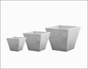 สี่เหลี่ยมคางหมูเตี้ย SHORT TRAPEZOID : กระถางปูน กระถางหินขัด Concrete ...